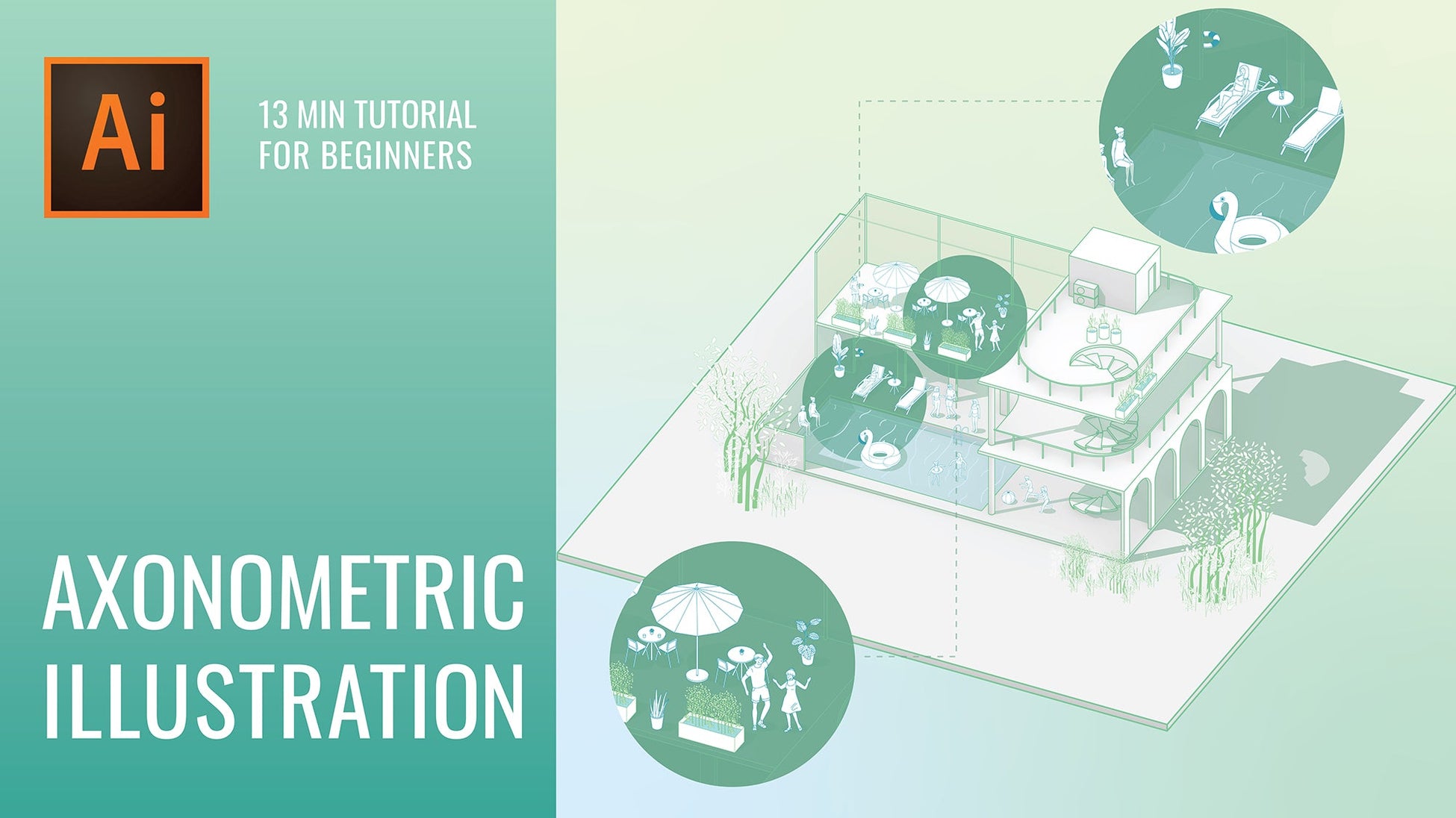 Axonometric Diagram Tutorial - Adobe Illustrator For Beginners | Toffu ...