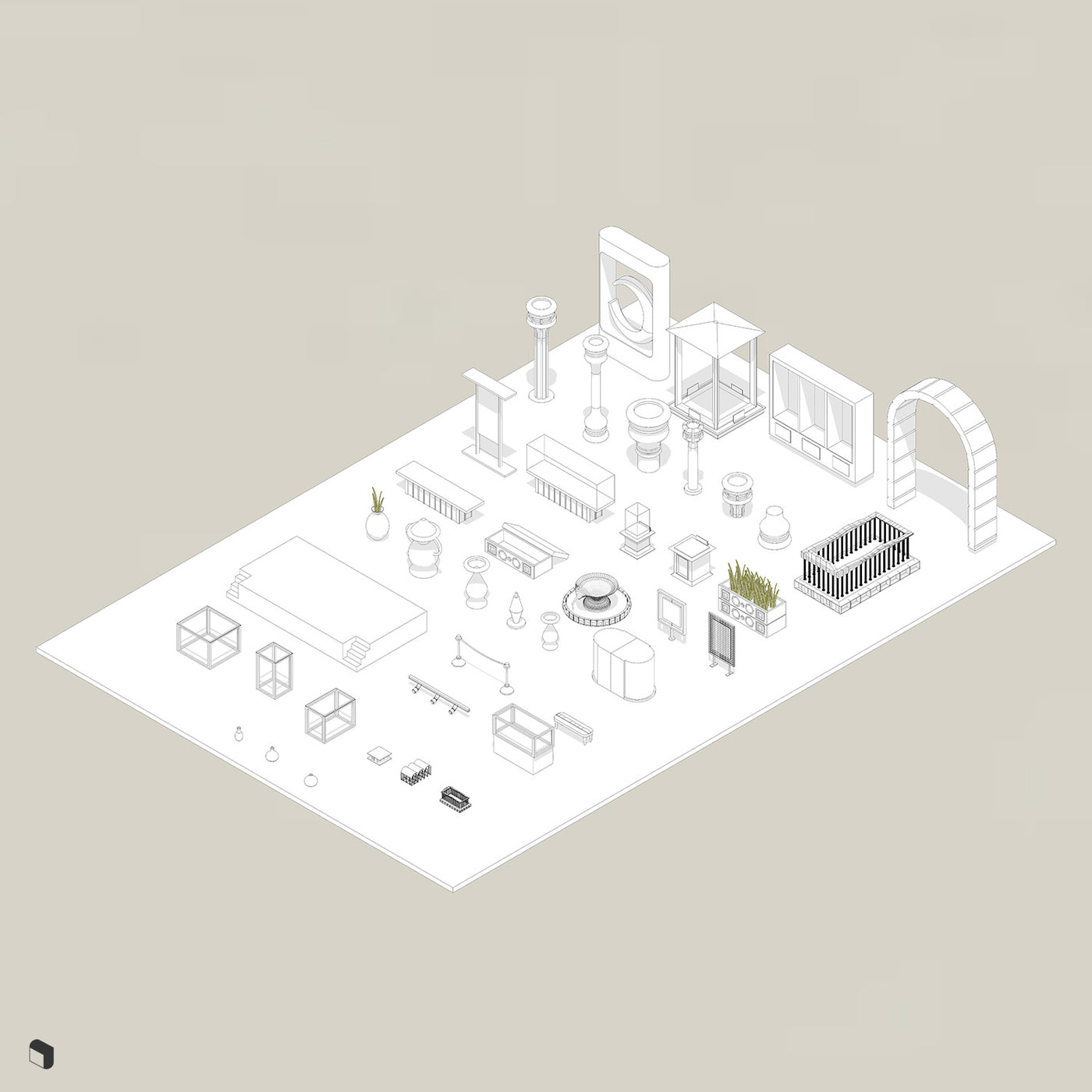 3D Model Revit Archaeology Museum – Toffu Co