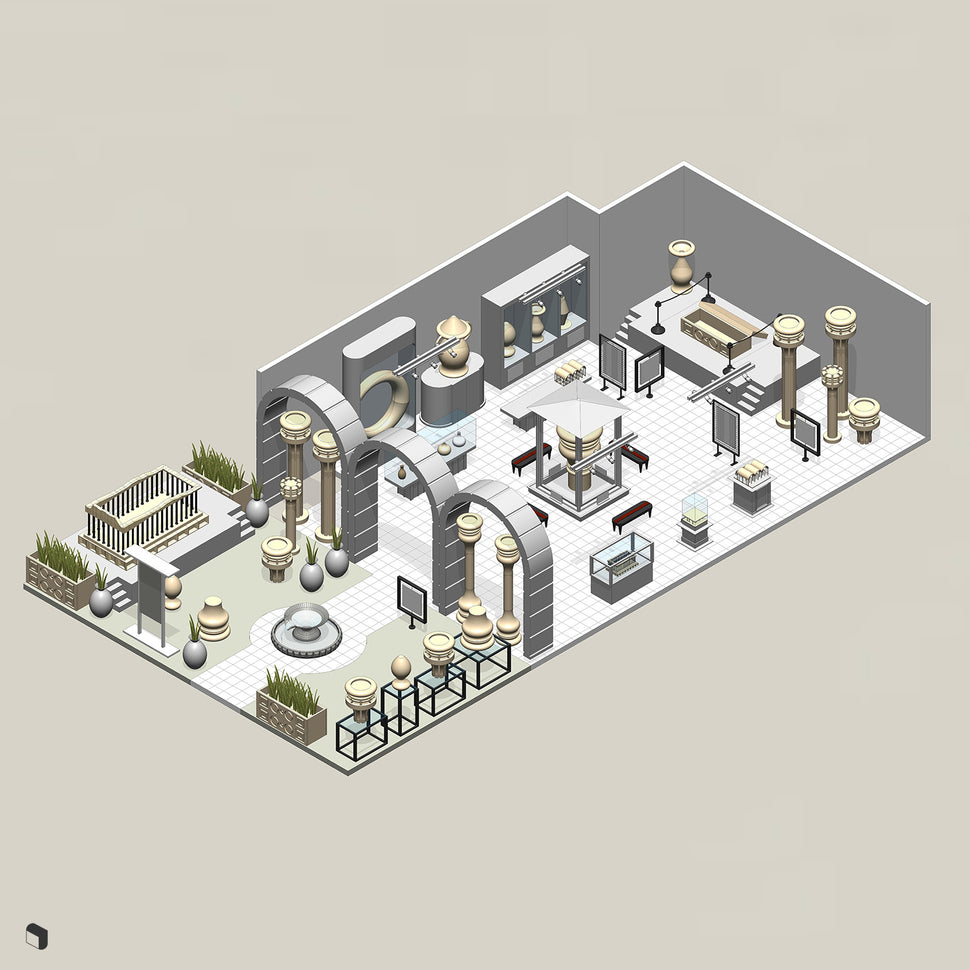 3D Model Revit Archaeology Museum – Toffu Co