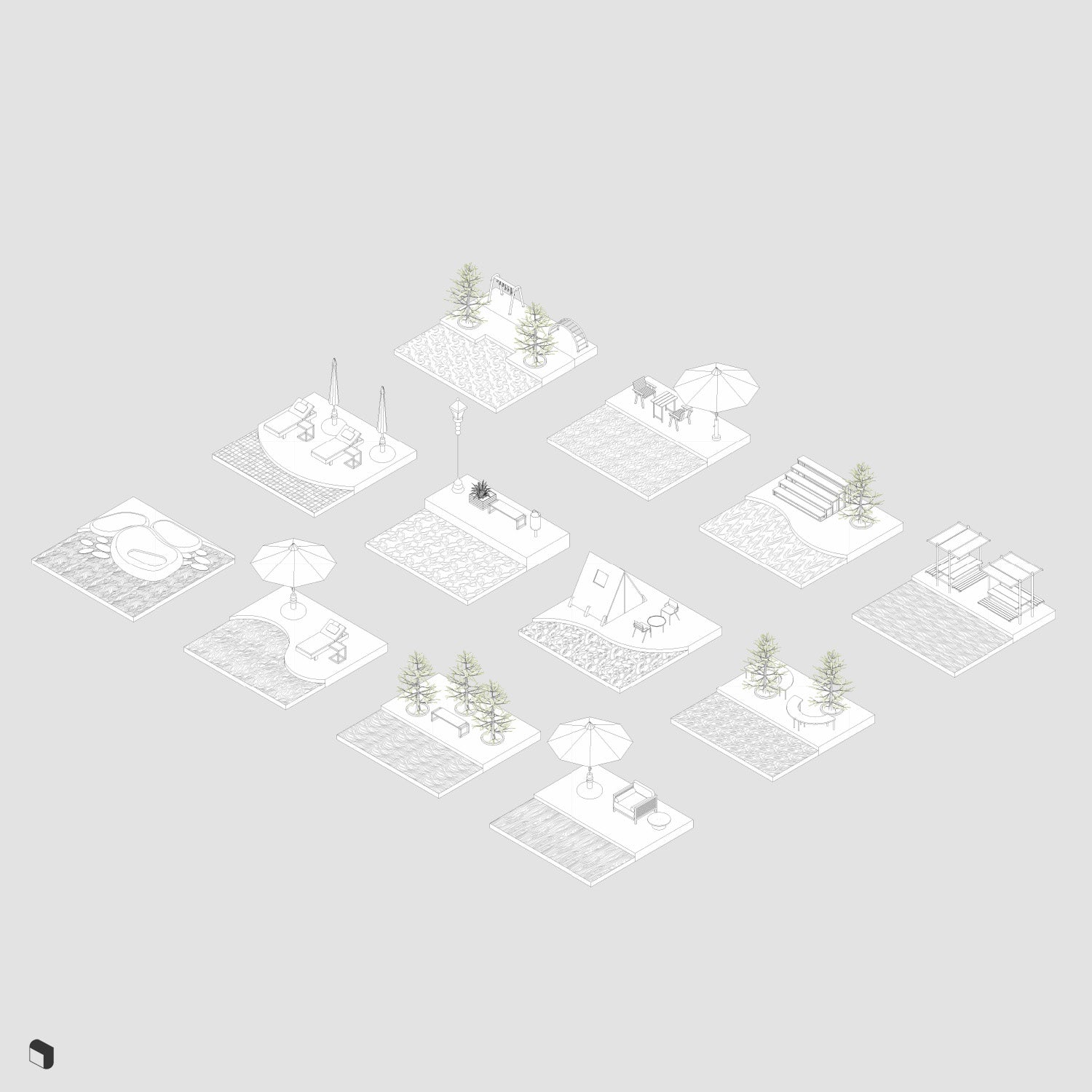 3D Model Revit Water Patterns – Toffu Co