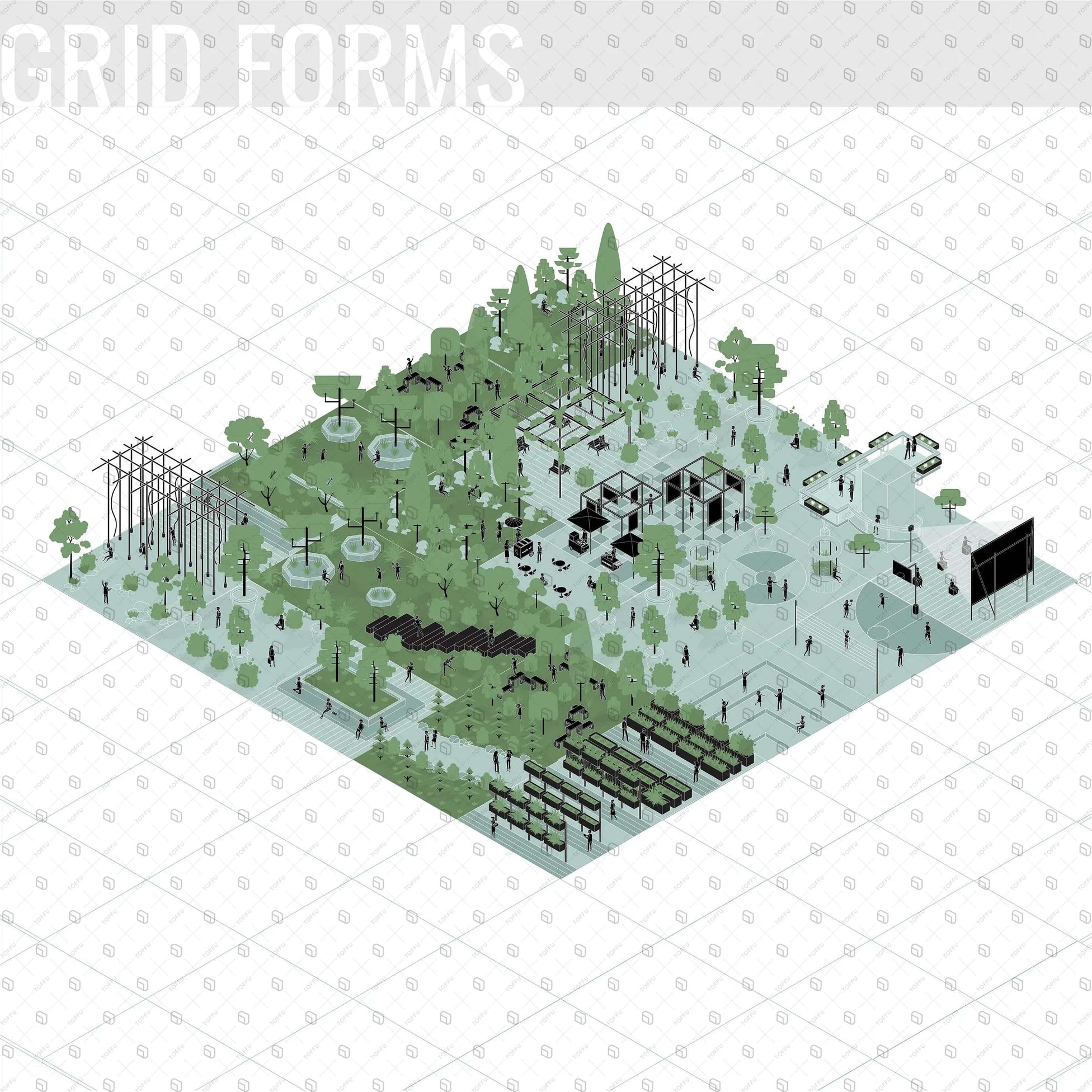 Axonometric Diagram – Toffu Co