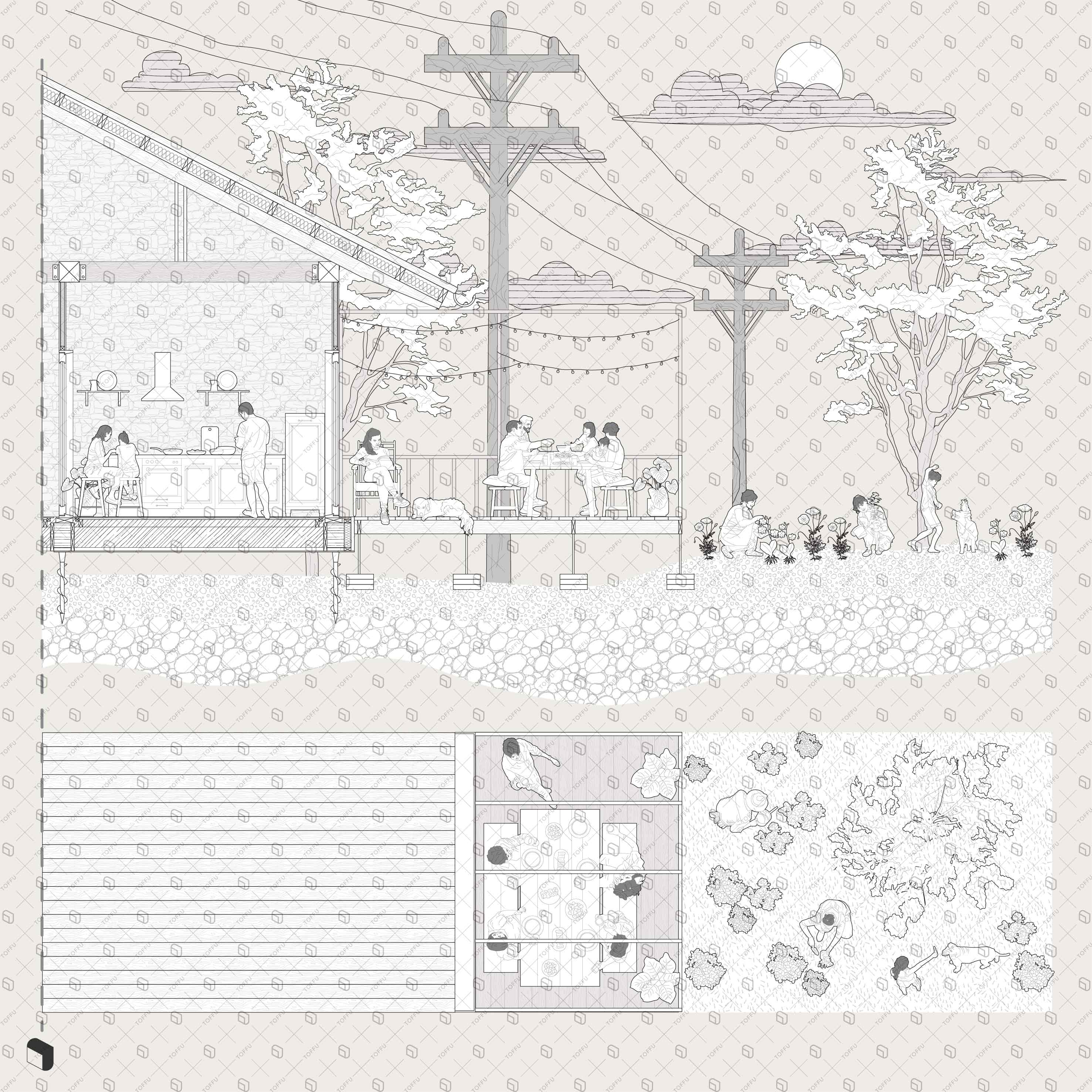 Flat Vector Section Toffu Co
