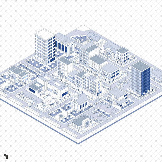 Axonometric Buildings | Toffu Co