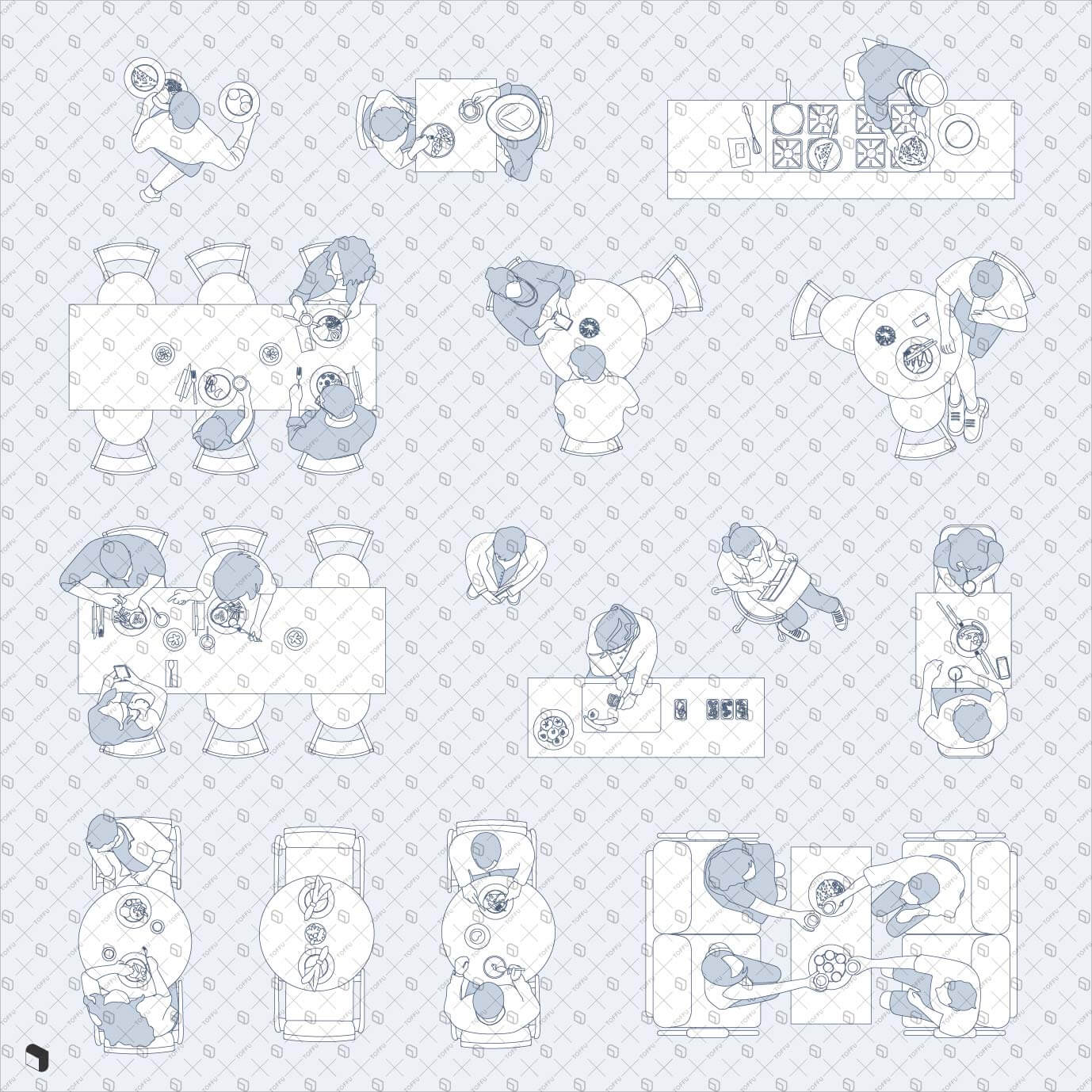 Cad Top View - Toffu Co