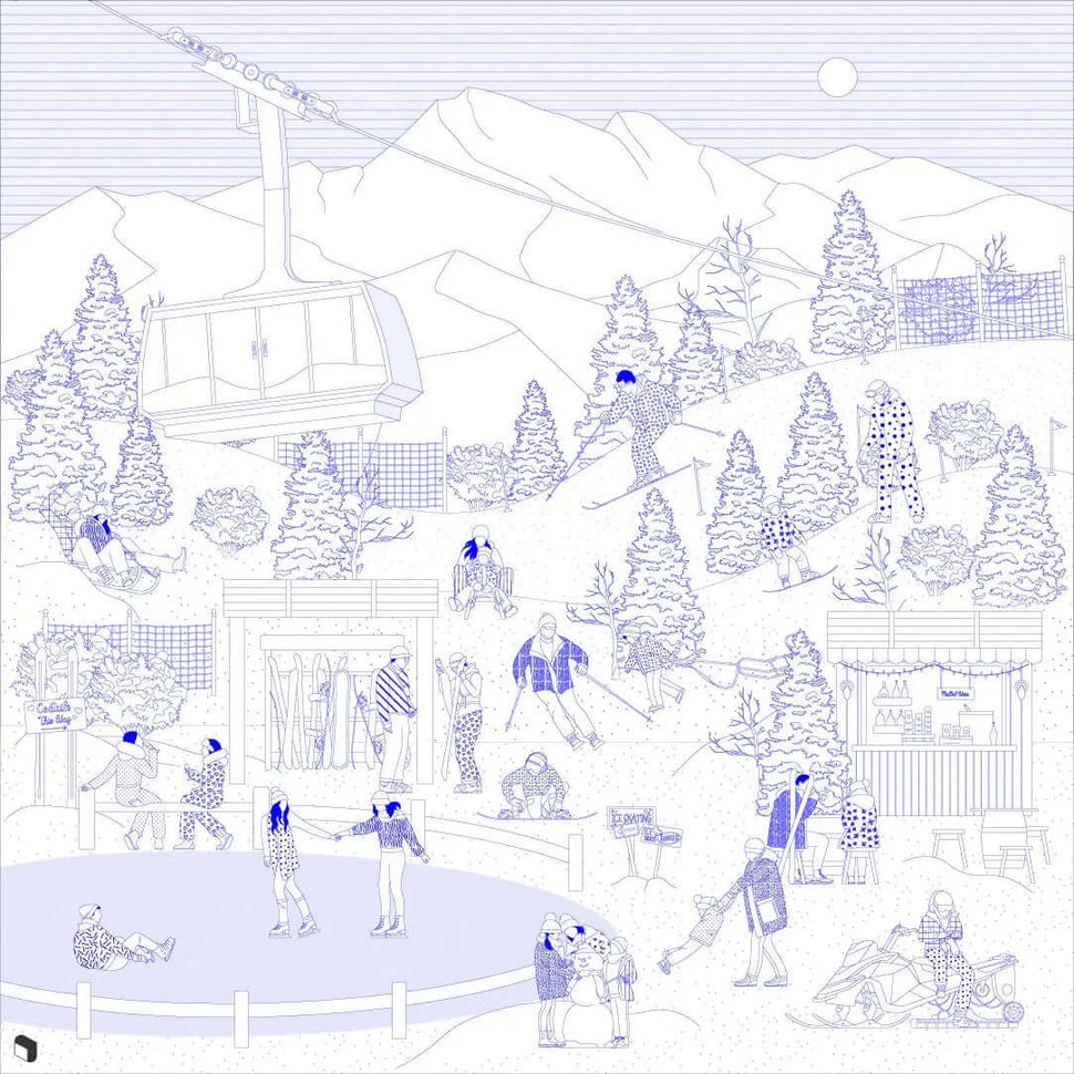 Cad Ski Resort Section - Toffu Co