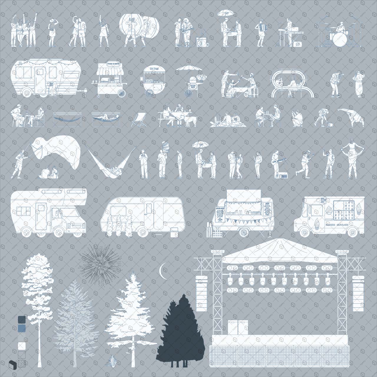 Cad Music Venue Section Creator Bundle – Toffu Co