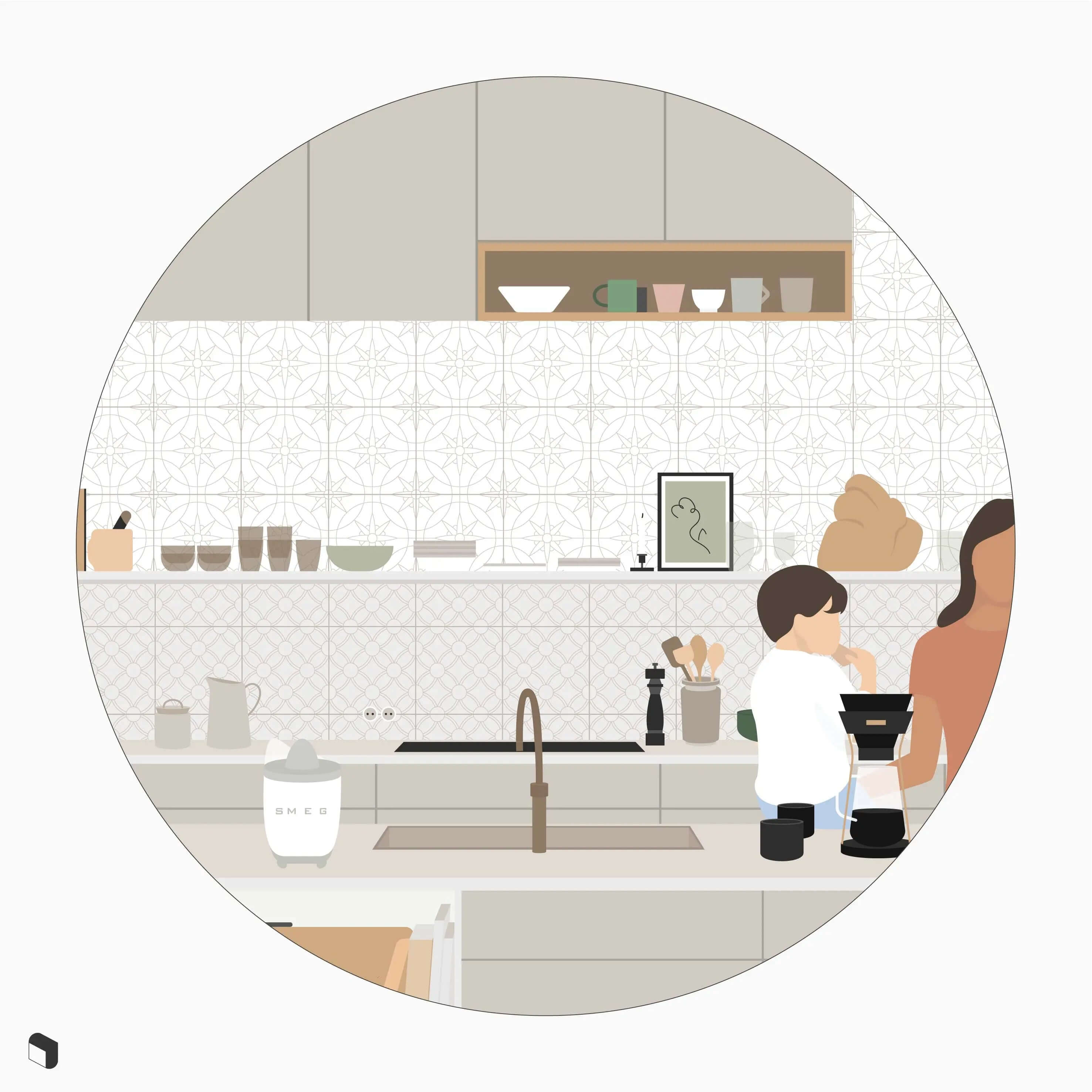 Swatch Geometric Tile Patterns – Toffu Co