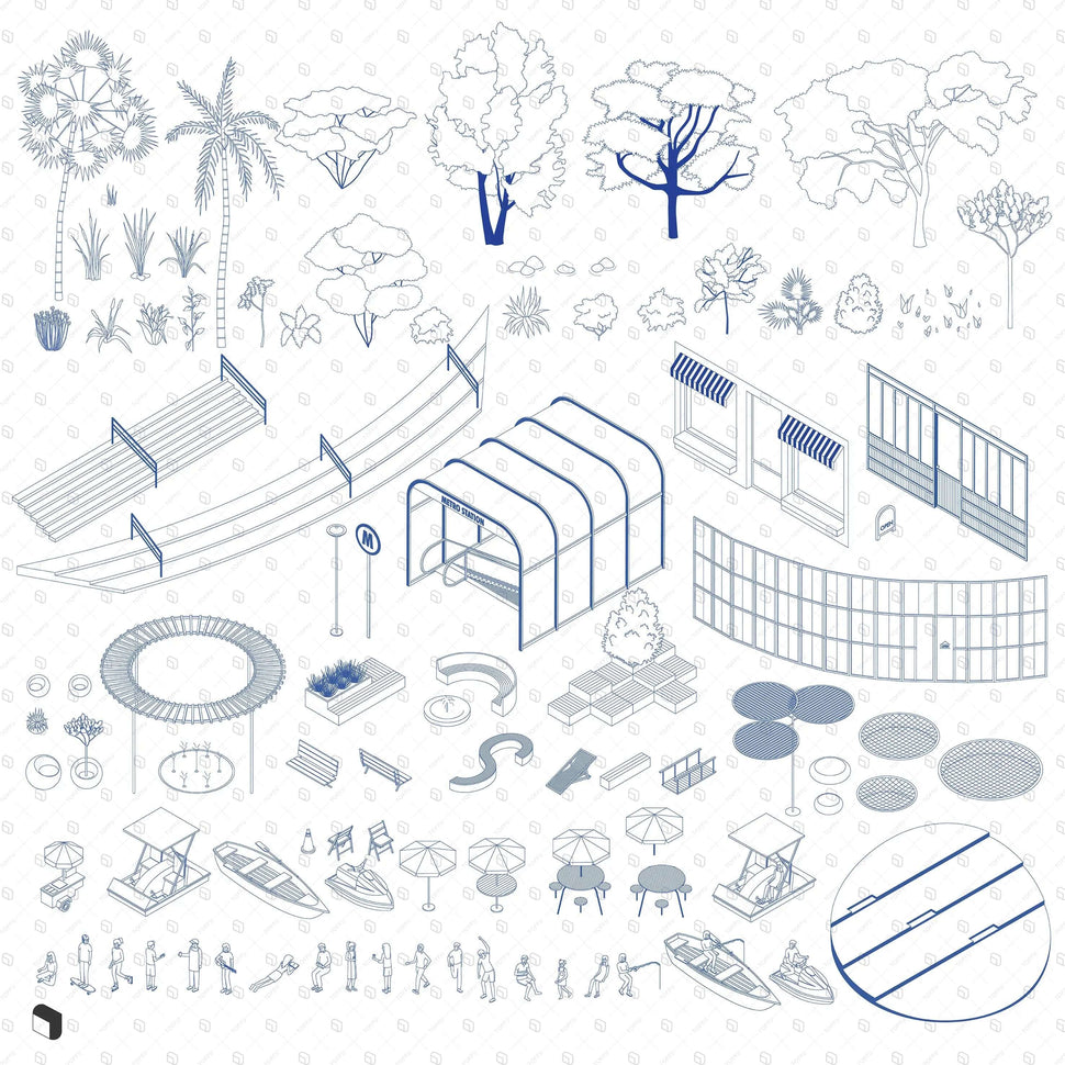 Axonometric Cad Seaside – Toffu Co