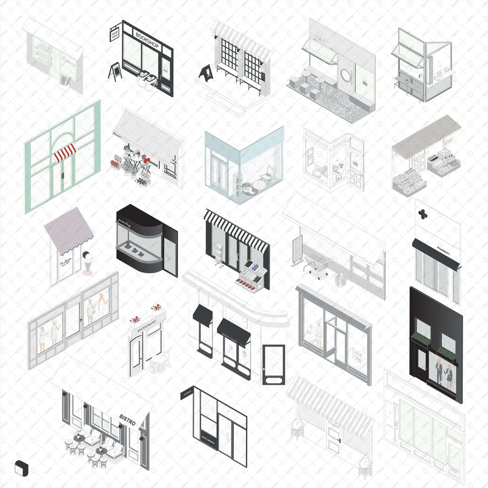 Axonometric Urban Bundle – Toffu Co