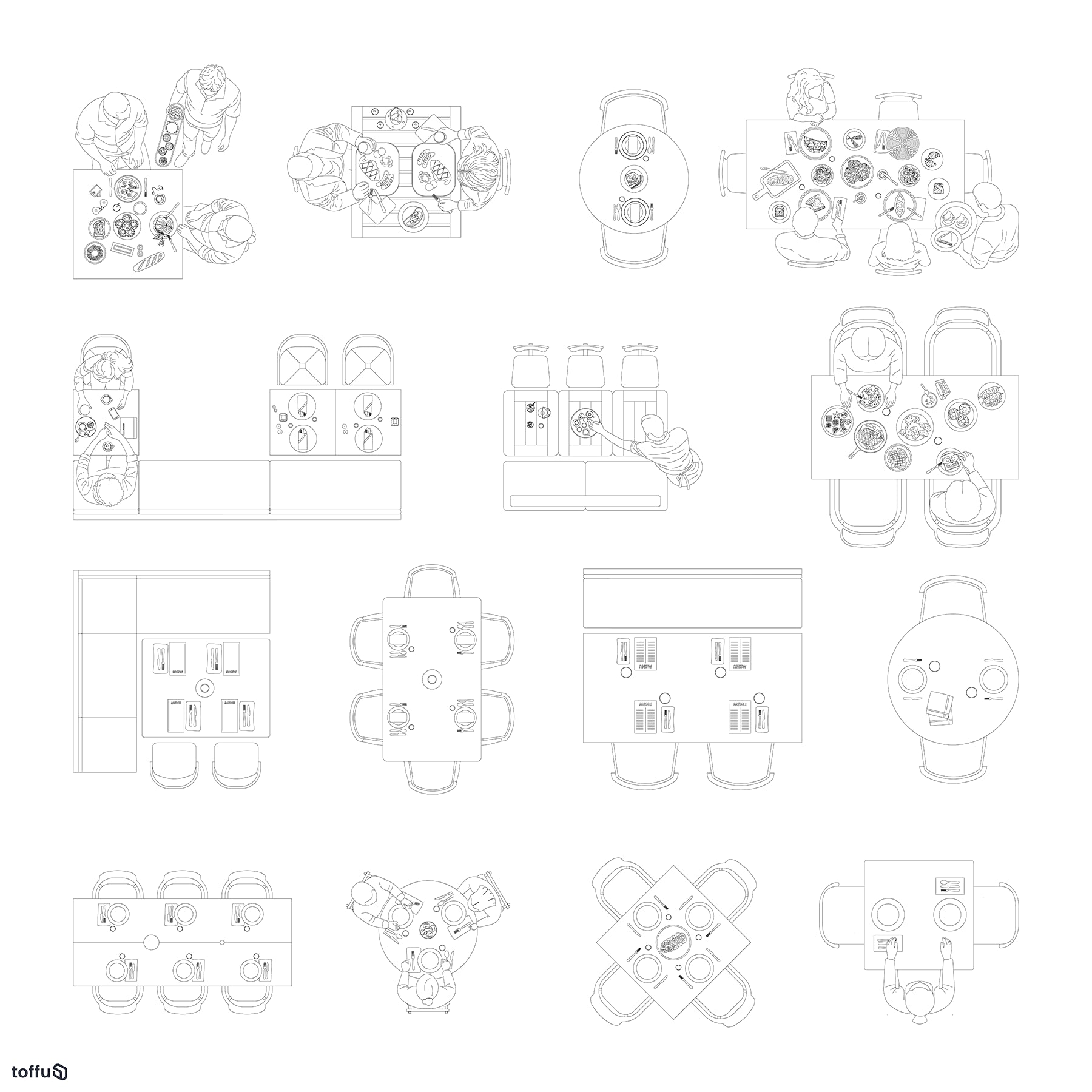 Cad Top View | Toffu Co