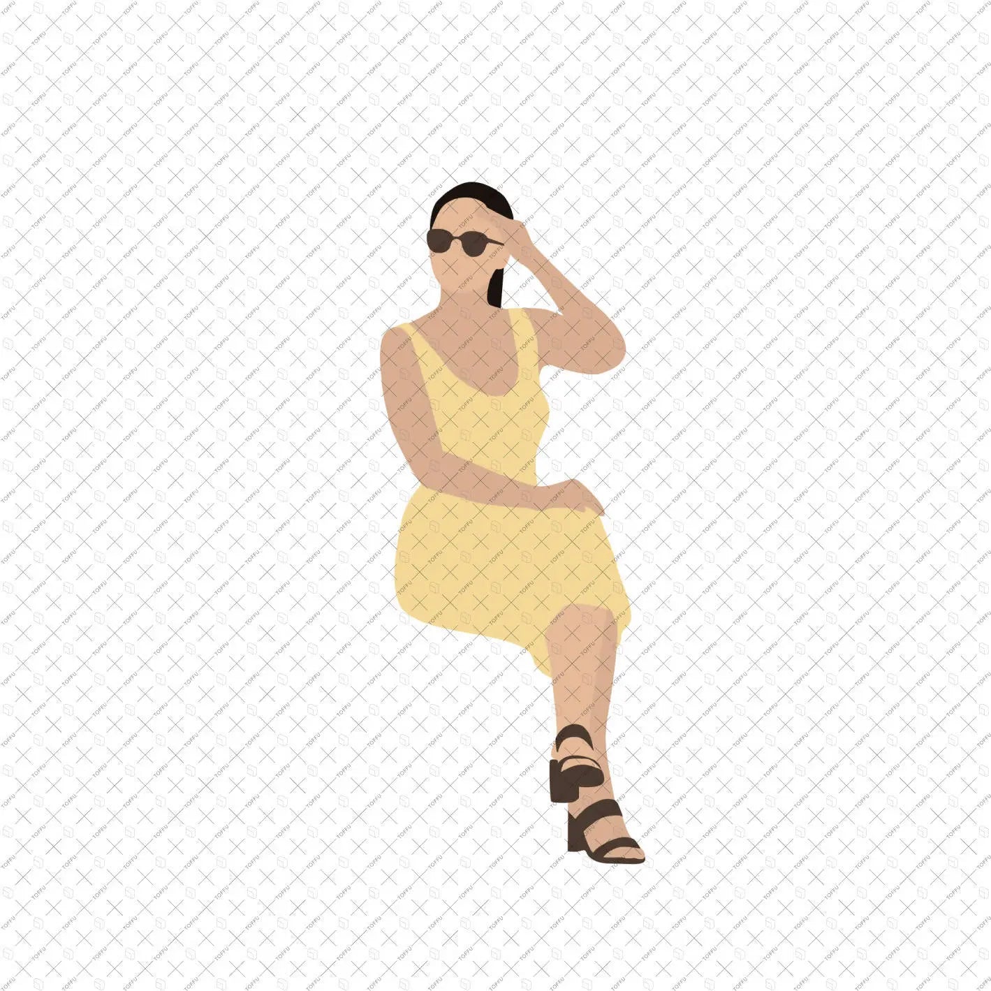 Flat Vector People Sitting – Toffu Co Flat Vector People Sitting – Toffu Co