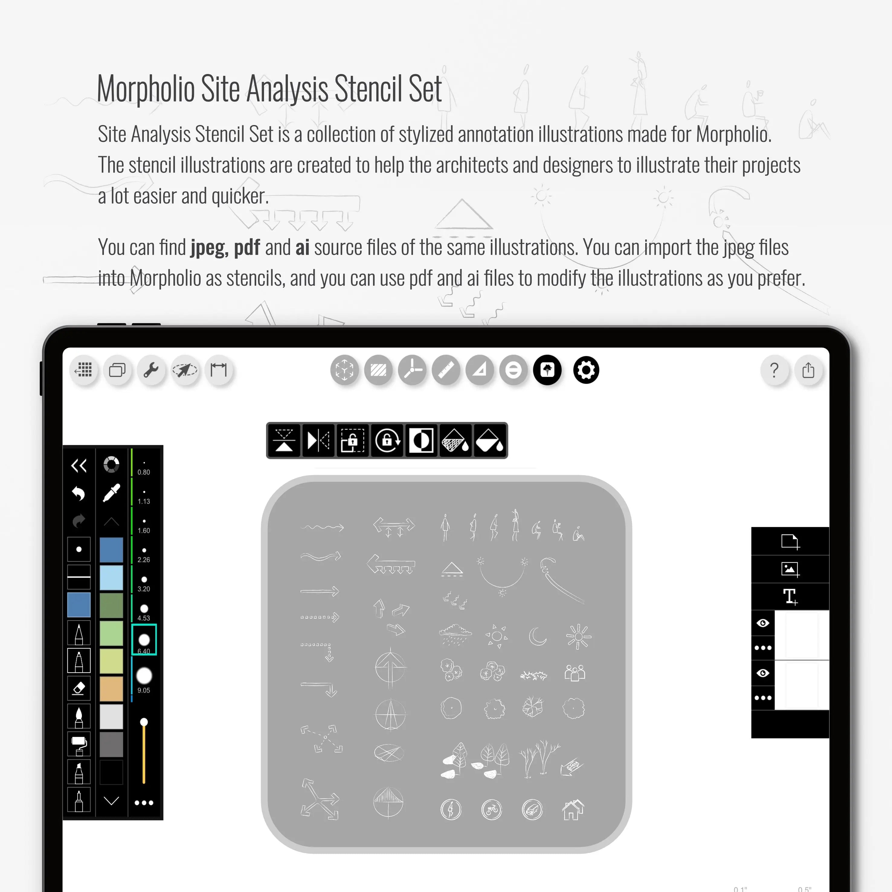 Morpholio Site Analysis Stencil Set – Toffu Co