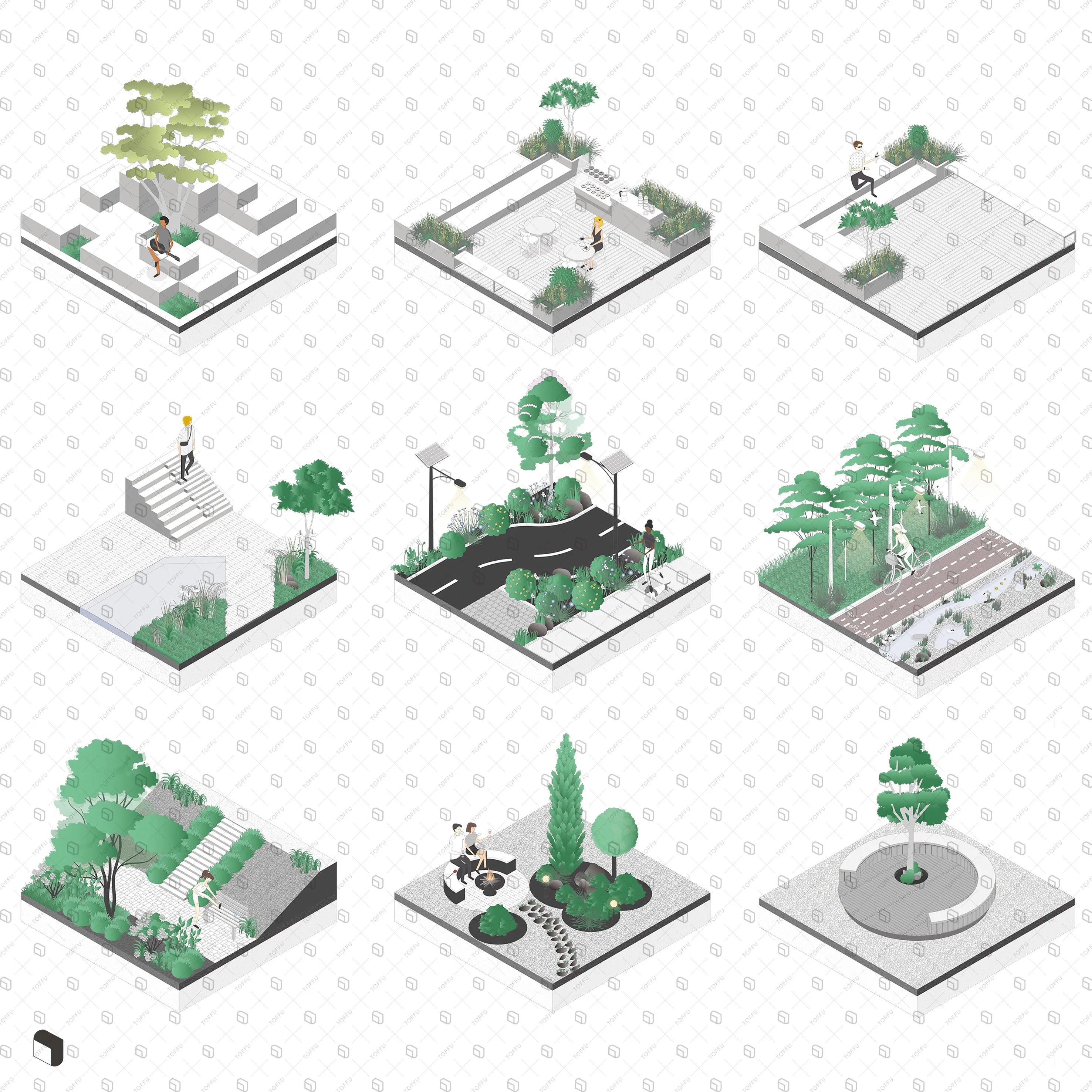 Axonometric Landscape – Toffu Co
