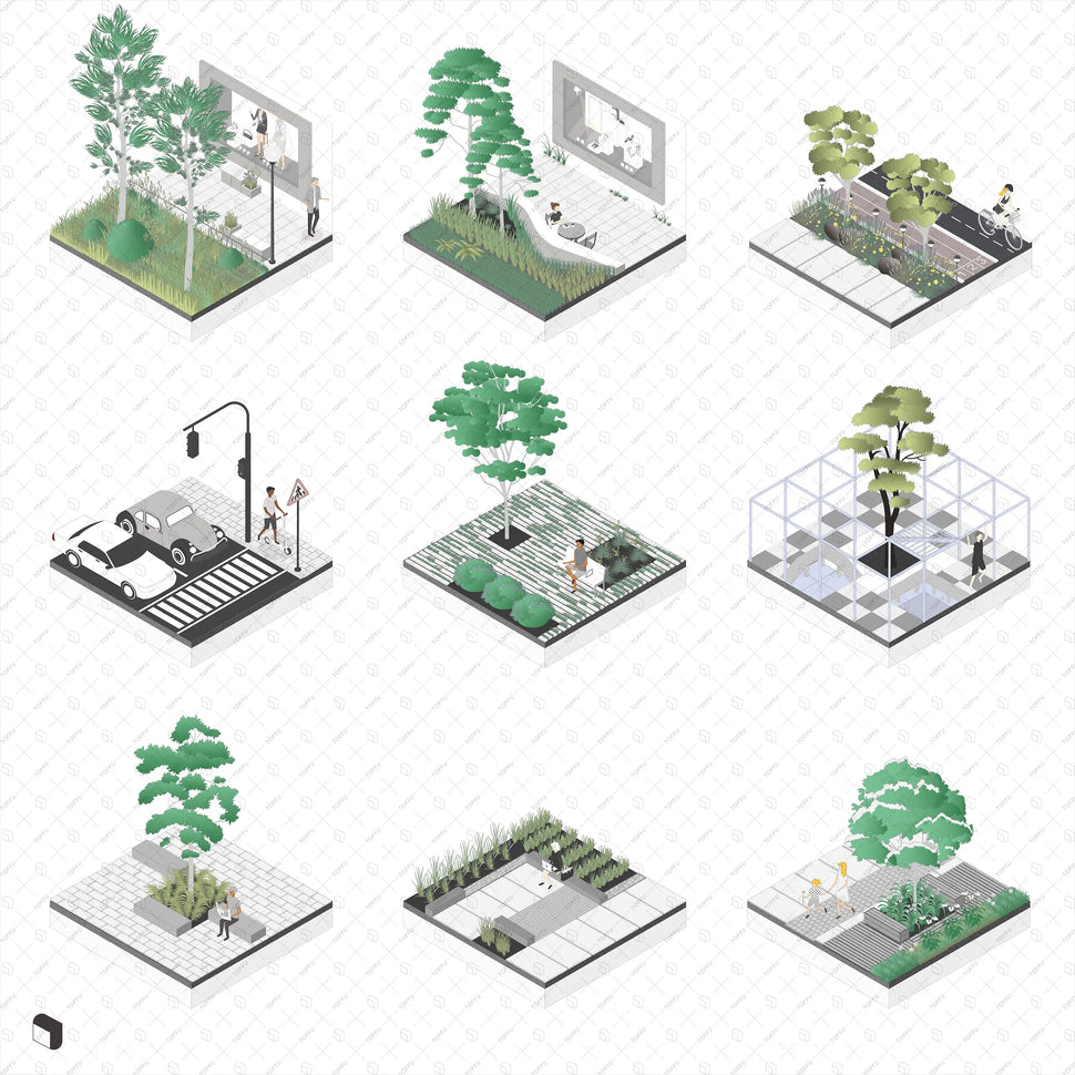 Axonometric Urban Landscape – Toffu Co