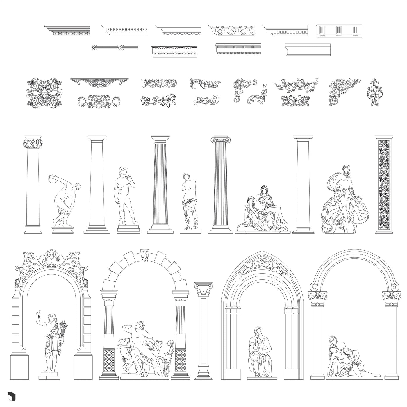 Cad Classical Elements | Toffu Co
