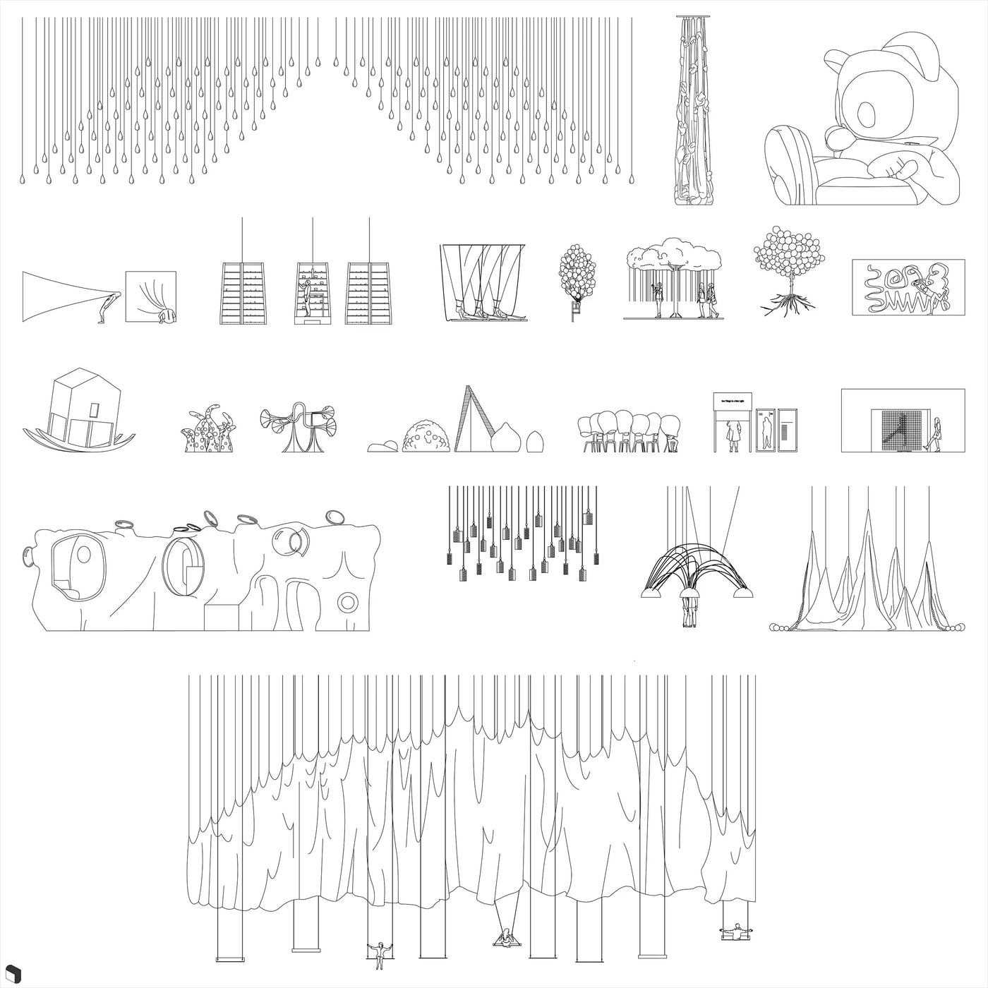 Cad Exhibition Furniture 2 – Toffu Co