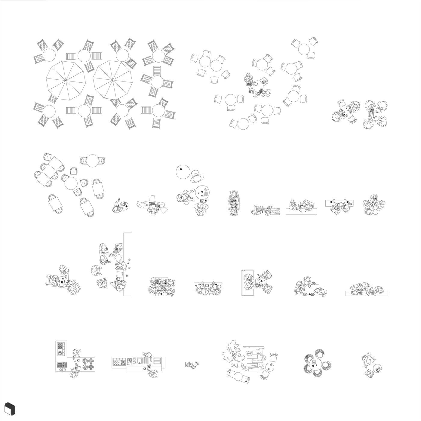 Cad Cafe People Top View – Toffu Co