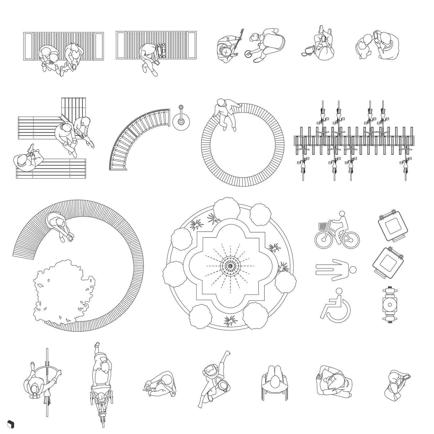Cad Urban People Top View – Toffu Co