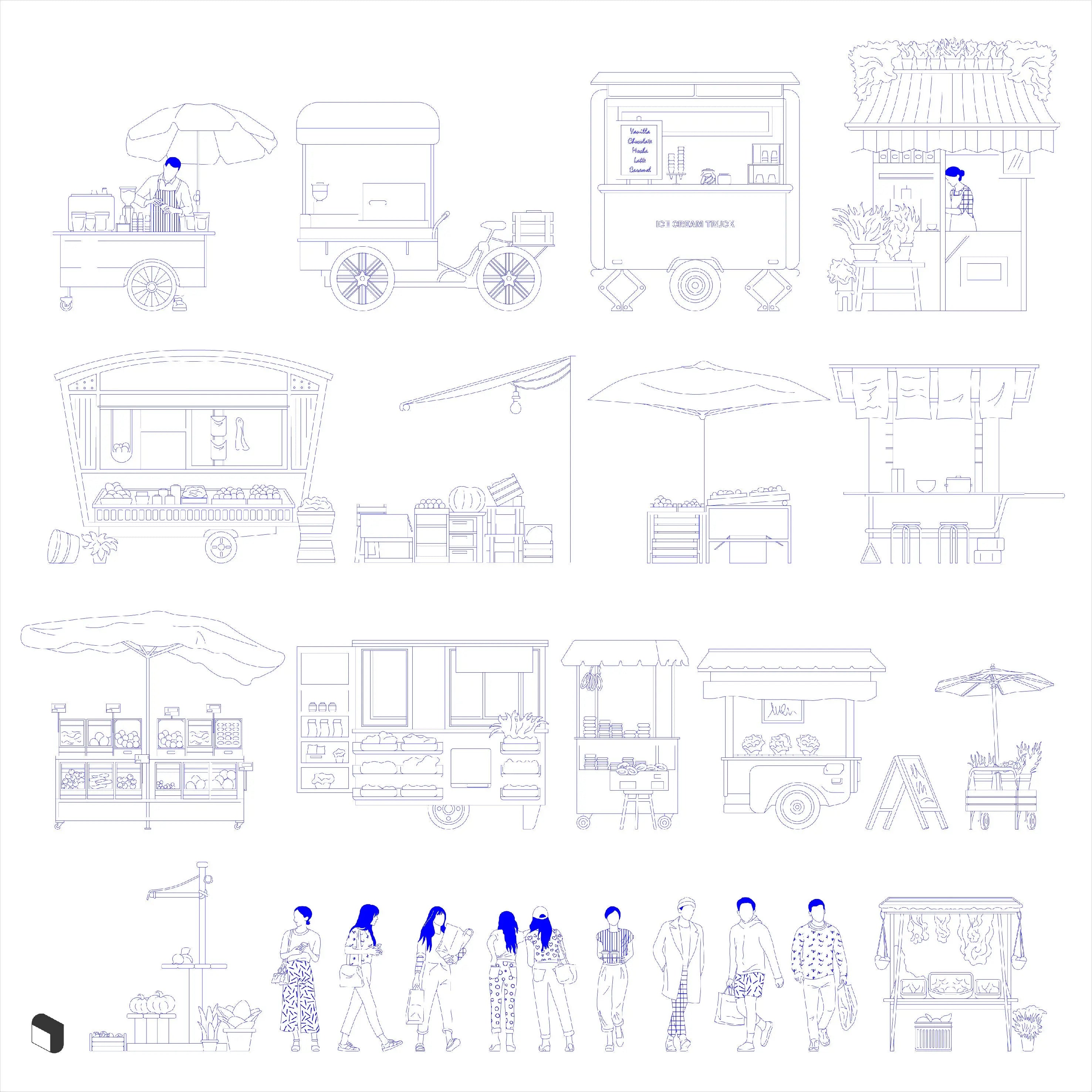 Cad Street Market Section – Toffu Co Cad Street Market Section – Toffu Co