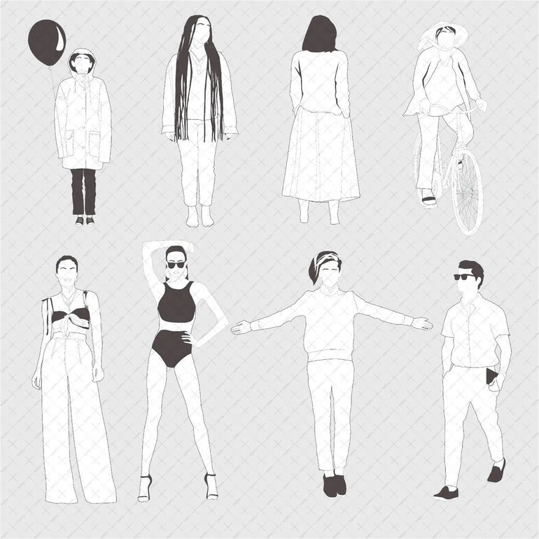 Flat Vector Human Scales 03 – Toffu Co